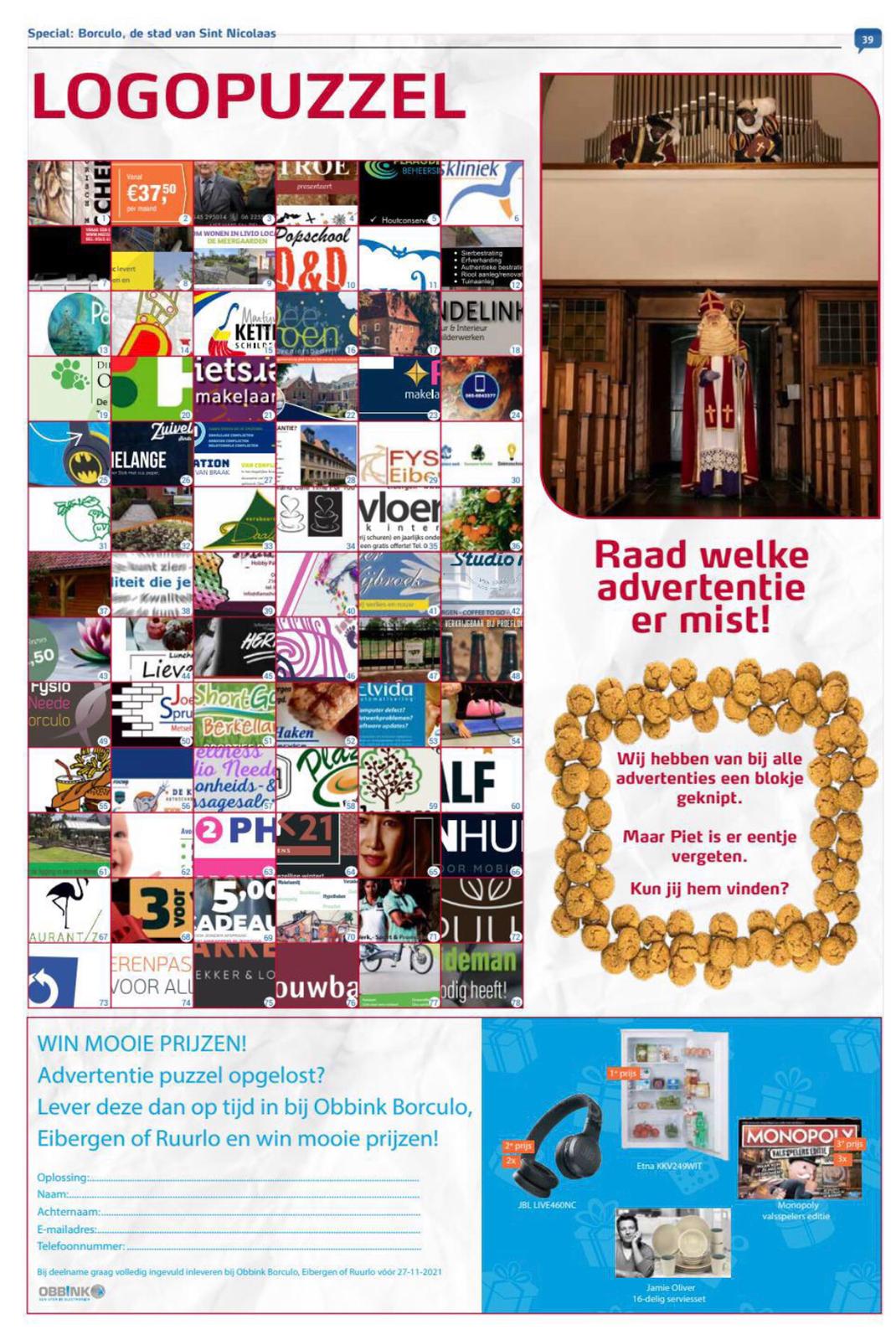 Doe mee met de puzzel uit de Nieuws uit Berkelland krant