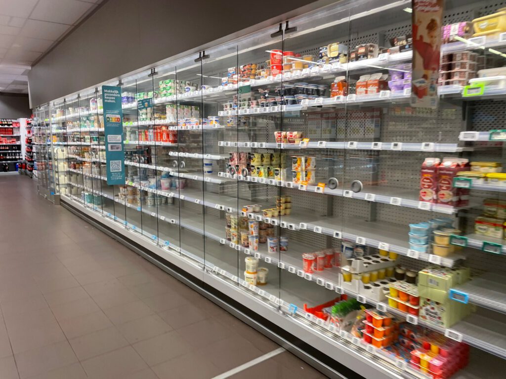 Eerste lege schappen Berkellandse supermarkten