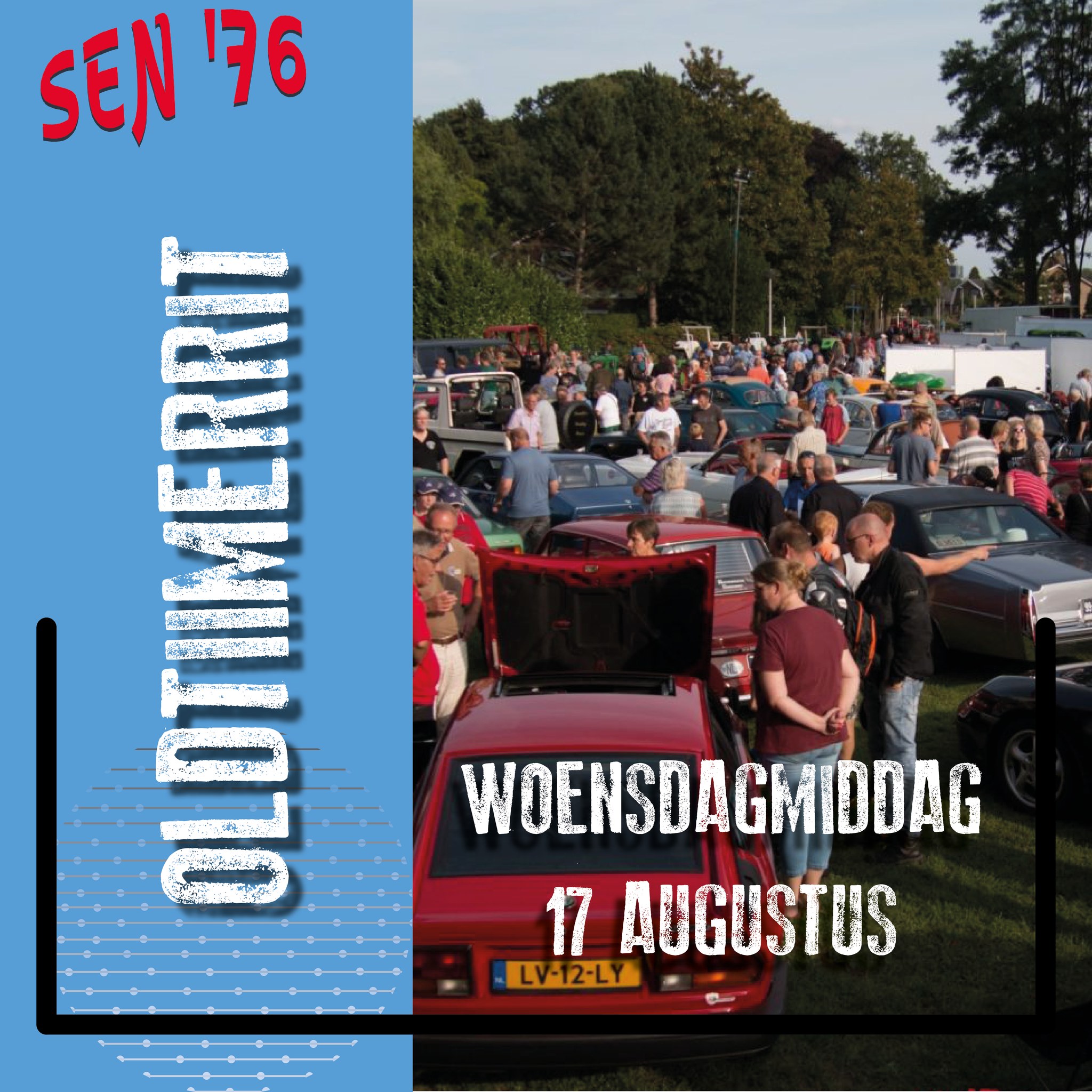 Oldtimerrit tijdens SEN-feesten in Neede
