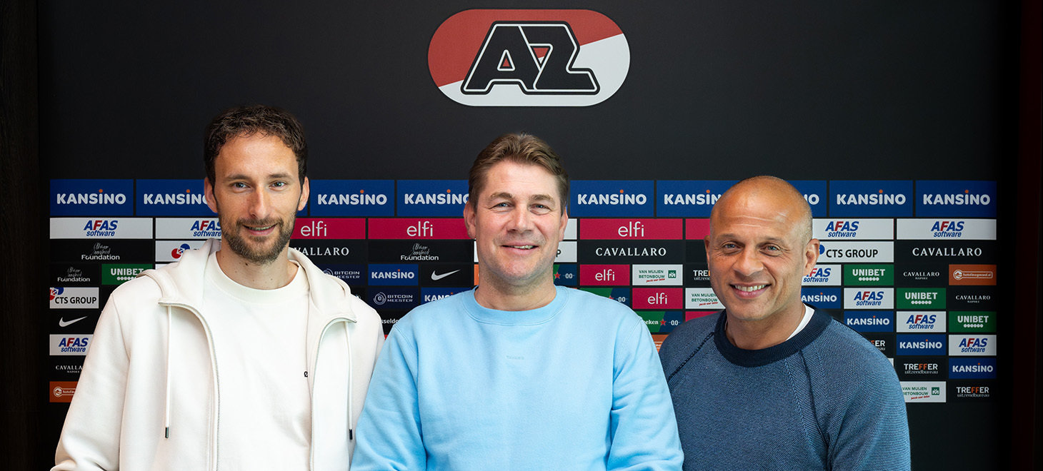 Oud v.v. Reünie speler Robert Franssen langer assistent trainer bij AZ