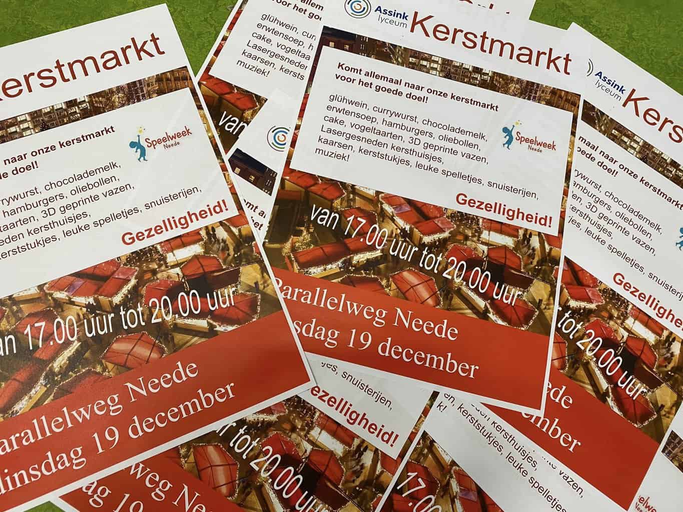 Kerstmarkt op het Assink lyceum in Neede