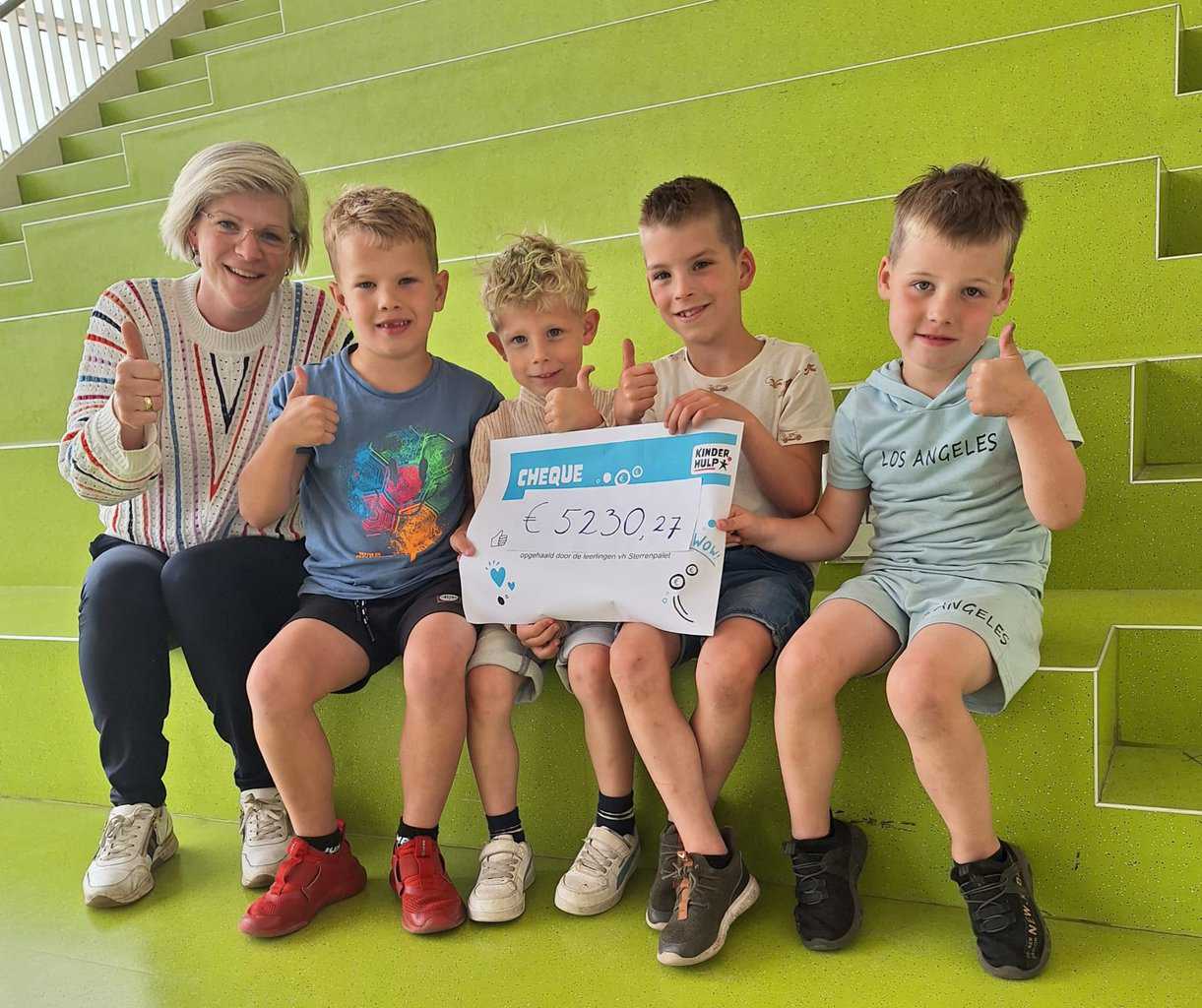 Sponsorloop IKC Het Sterrenpalet in Eibergen levert ruim 5000 Euro op