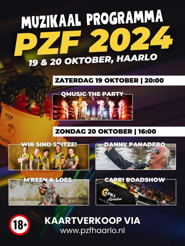 Qmusic the Party, Danny Panadero en meer bij PZF 2024 in Haarlo