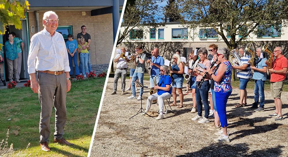 Muzikale serenade voor de 90ste verjaardag van Egbert ten Bruggencate ...