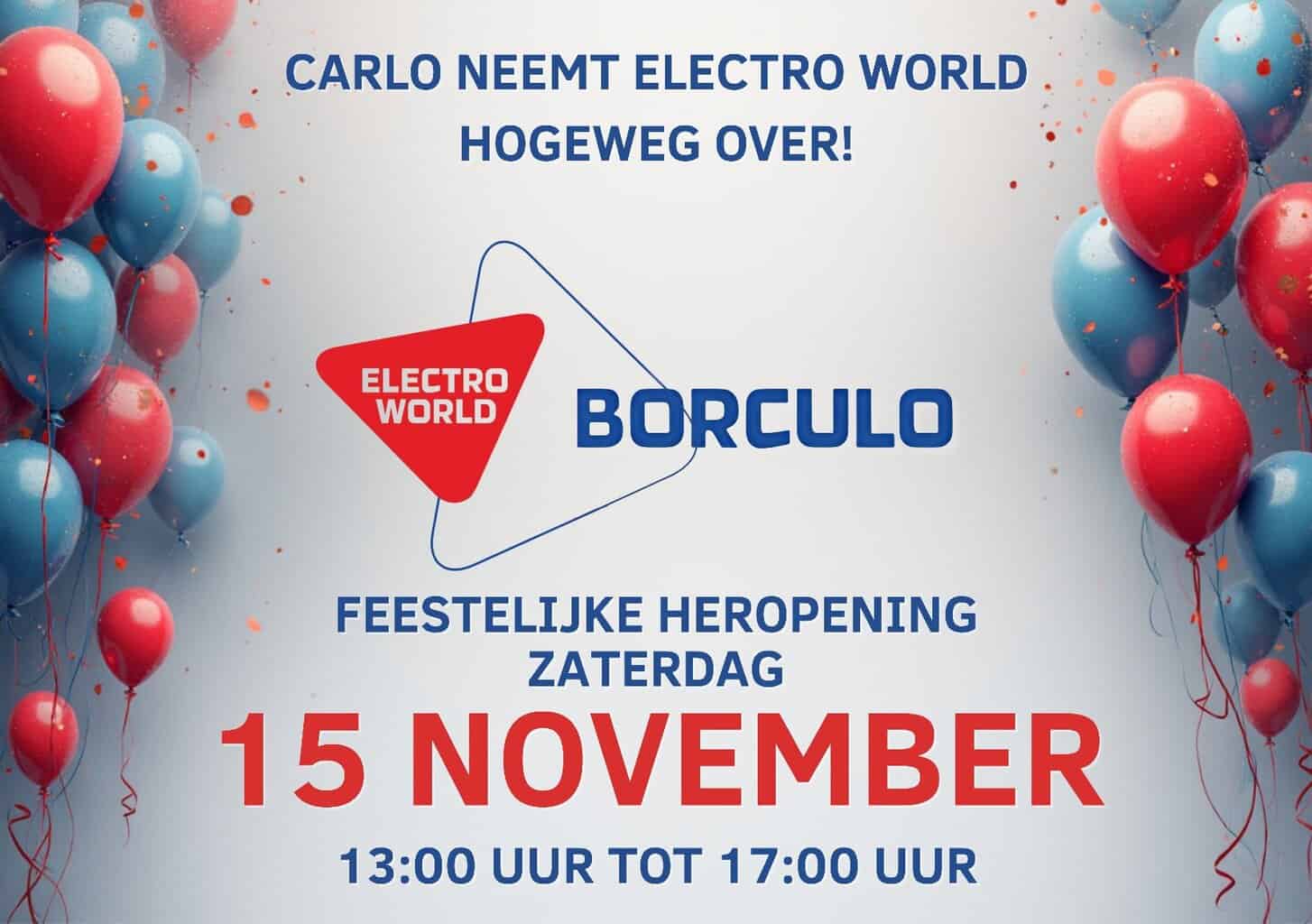 Nieuwe naam, zelfde vertrouwde service: Electro World Hogeweg wordt ...