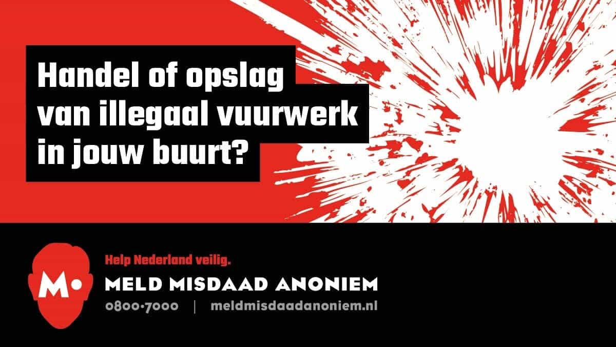 Anonieme tips nodig in aanpak illegaal vuurwerk