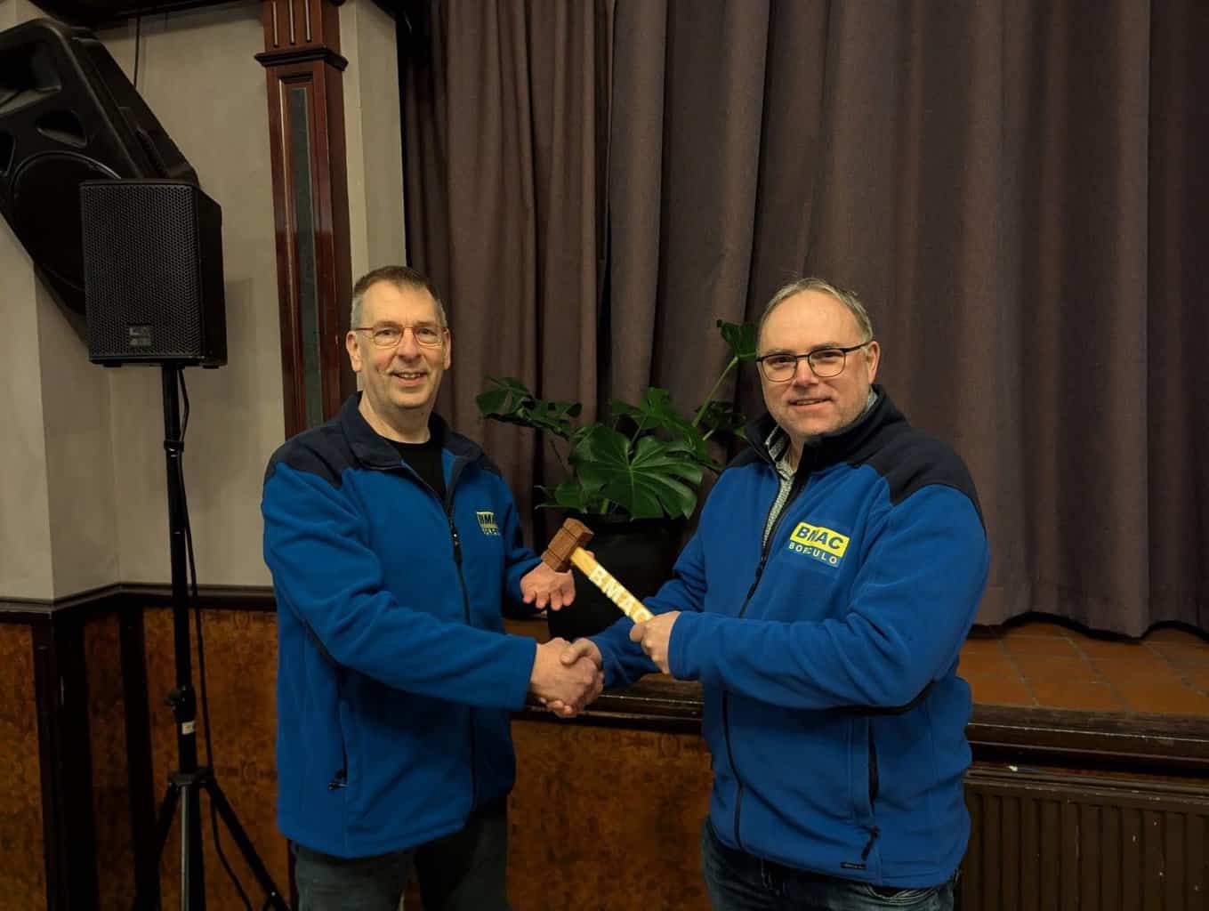 Jan Schutte nieuwe voorzitter BMAC Borculo na 35 jaar afscheid van Dick ...