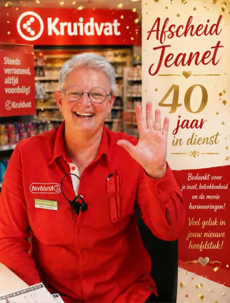 Jeanet Overveld neemt na 40 jaar afscheid van Kruidvat in Ruurlo